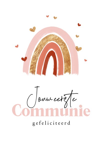 Felicitatiekaart eerste communie meisje | Kaartje2go