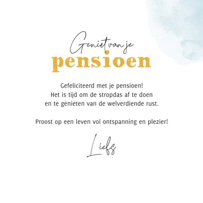 Felicitatiekaart grappig met pensioen relaxen | Kaartje2go