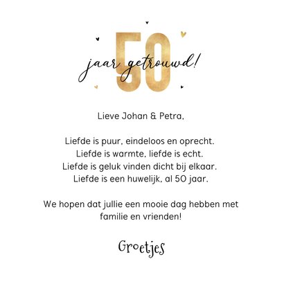 Felicitatiekaartje 50 jaar getrouwd humor | Kaartje2go