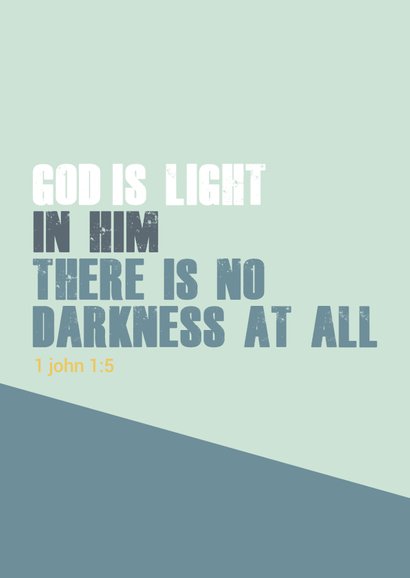 God is light - Religieuze kaarten | Kaartje2go