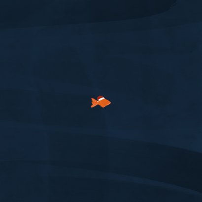 Grappig kerstkaartje Merry Fishmas met vis en | Kaartje2go