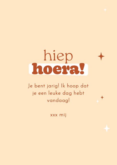 Grappig verjaardagskaartje hihihiep hoera met | Kaartje2go