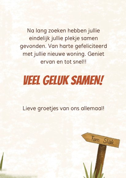 Grappige wenskaart voor samenwonen met vrolijke | Kaartje2go