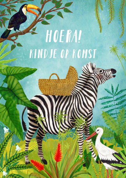 Hoera kindje op komst felicitatie zwangerschap | Kaartje2go