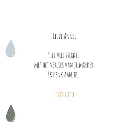 Kaart met ogen, tranen en spreuk | Kaartje2go