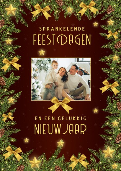 Kerst fotocollage kersttakken strikken en | Kaartje2go