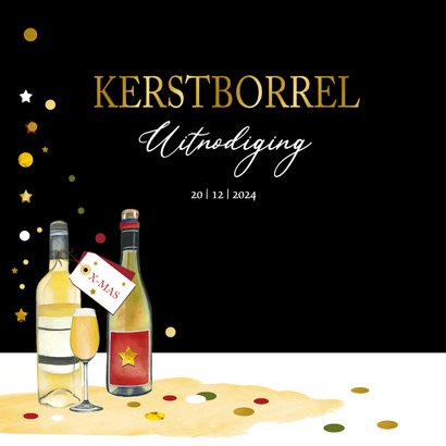 Kerst uitnodiging kerstborrel - Kerstkaarten | Kaartje2go