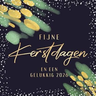 Kerstkaart fijne kerstdagen sneeuw | Kaartje2go