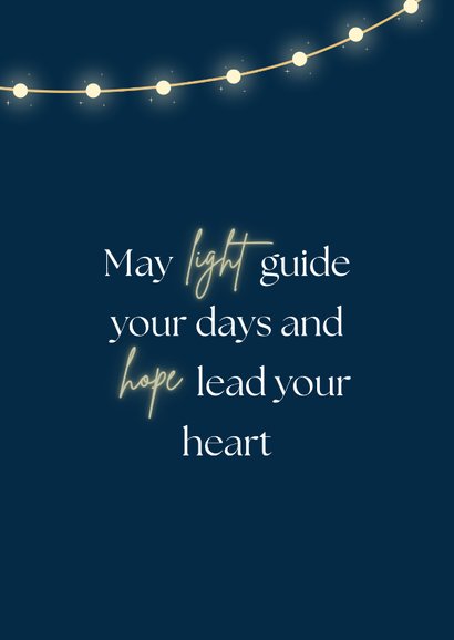 Kerstkaart may light guide your days | Kaartje2go