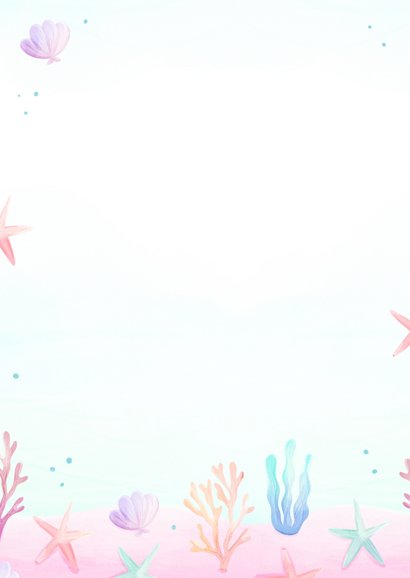 Kinderfeestje uitnodiging zeemeermin unicorn | Kaartje2go