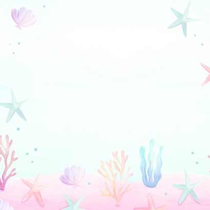 Kinderfeestje zeemeermin unicorn uitnodiging | Kaartje2go