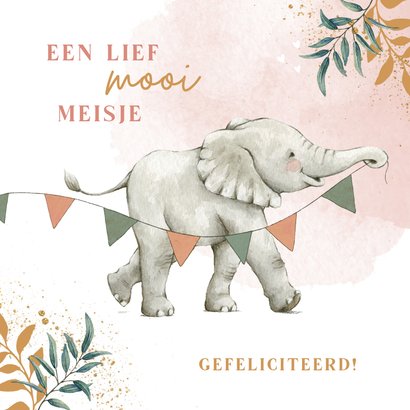 Lief felicitatiekaartje geboorte meisje met | Kaartje2go