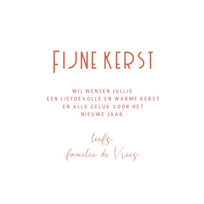 Liefdevolle kerstwens met vogel - Kerstkaarten | Kaartje2go