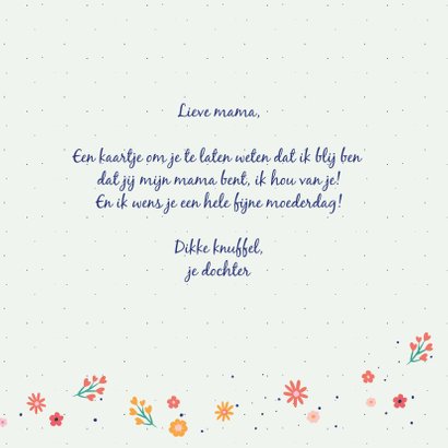 Liefste mama- flowers and dots- moederdagkaart | Kaartje2go