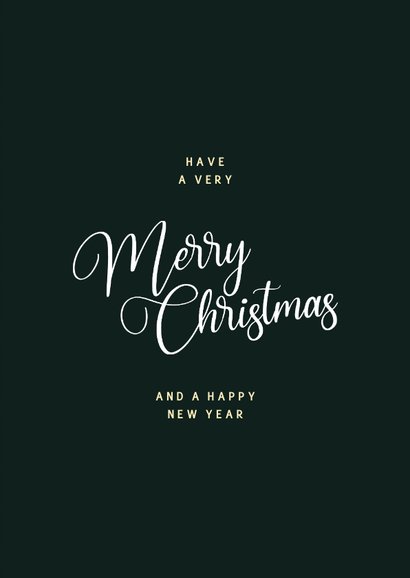 Moderne kerstkaart Merry Christmas met gouden | Kaartje2go Moderne kerstkaart Merry Christmas met gouden | Kaartje2go