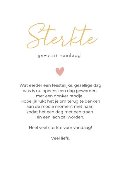 Moederdag sterkte kaart bij overlijden moeder | Kaartje2go