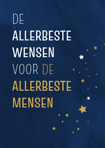 Nieuwjaarskaart'de allerbeste wensen | Kaartje2go