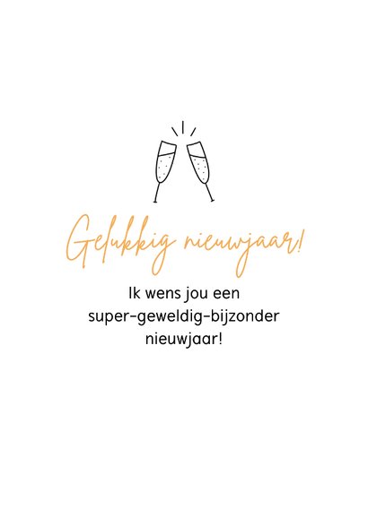 Nieuwjaarskaart'Ik wens jou een klein gelukje | Kaartje2go