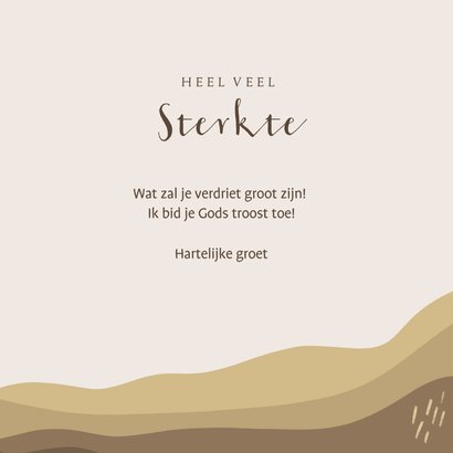 Religie christelijke condoleance met kruis en | Kaartje2go