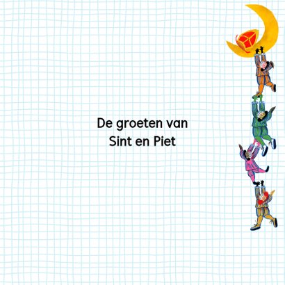 Sinterklaas kaart met chocolade-letter R | Kaartje2go