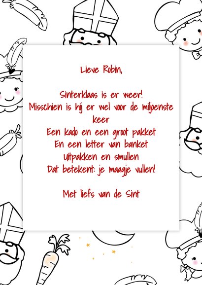 Sinterklaaskaart liefs van Sint | Kaartje2go