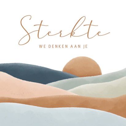 Sterkte operatie landschap en natuurtinten | Kaartje2go