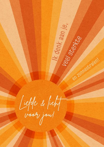 Sterktekaart zon en licht - Sterkte kaarten | Kaartje2go