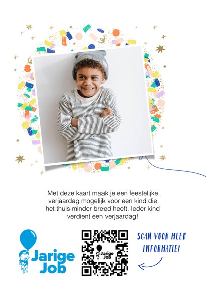 Stichting Jarige Job grote ballon Lang zal je | Kaartje2go