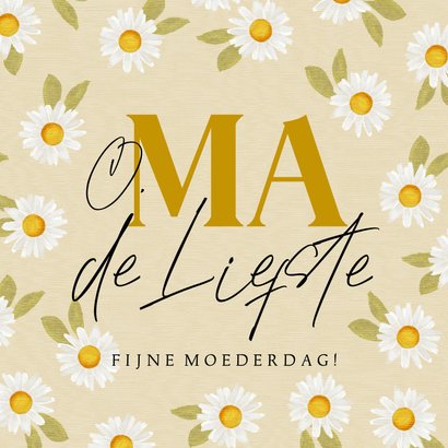 Stijlvolle moederdagkaart Ma de Liefste | Kaartje2go