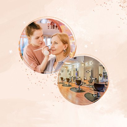 Stijlvolle zakelijke kerstkaart waterverf rose | Kaartje2go