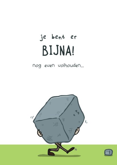 Succes met de laatste loodjes wenskaart | Kaartje2go