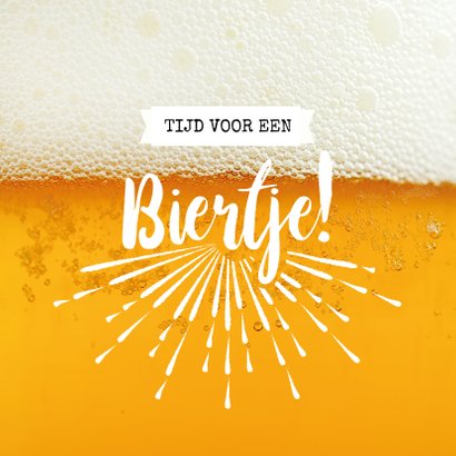 Tijd voor een biertje!- vriendschapkaart | Kaartje2go
