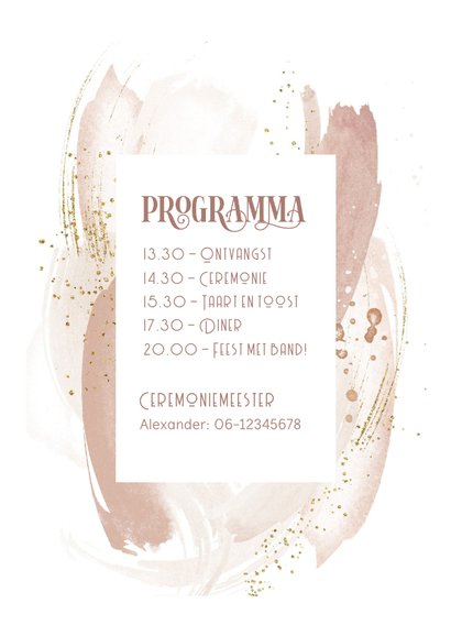 Trouwkaart artistiek jazz we do aardse tinten | Kaartje2go