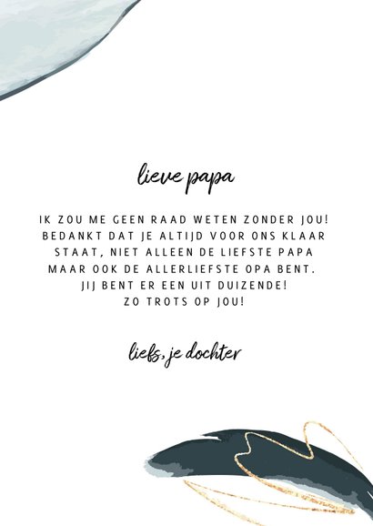 Vaderdag hele fijne vaderdag abstract | Kaartje2go