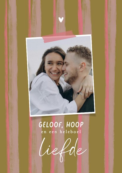 Valentijnskaart christelijk geloof hoop liefde | Kaartje2go