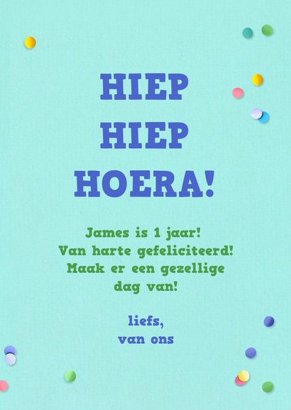 Verjaardagskaart beertje 1 jaar | Kaartje2go