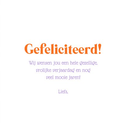Verjaardagskaart felicitatie sunshine vrolijke | Kaartje2go