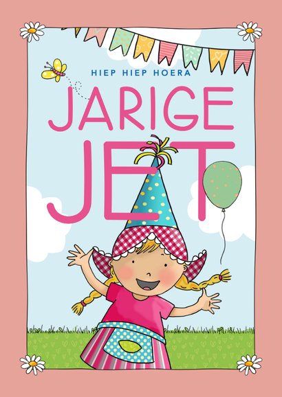 Verjaardagskaart Fien& Teun Jarige Jet | Kaartje2go