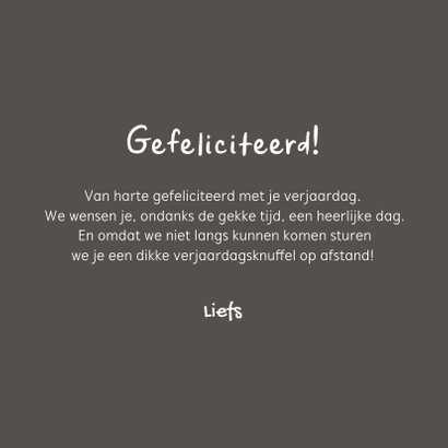 Verjaardagskaart grappig hoera kat poes humor | Kaartje2go