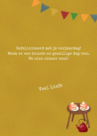 Verjaardagskaart warme wensen | Kaartje2go