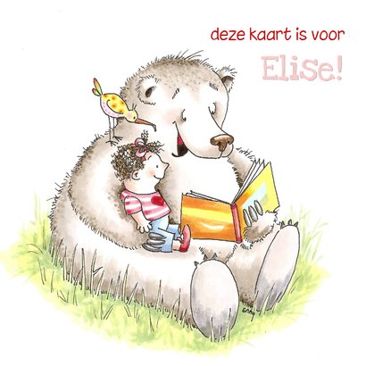 Wenskaart Beer en Elise - Wenskaarten | Kaartje2go