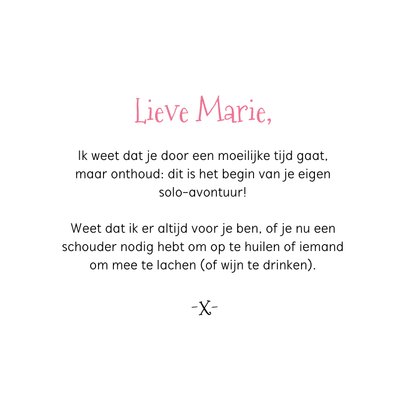 Wenskaart sterkte scheiding humor quote | Kaartje2go