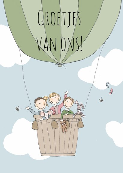 Zomaar Groetjes van ons - Wenskaarten | Kaartje2go