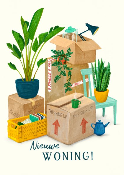 Felicitatie samenwonen kaart | Kaartje2go