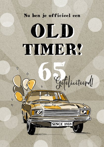 Verjaardagskaarten 65 jaar | Kaartje2go