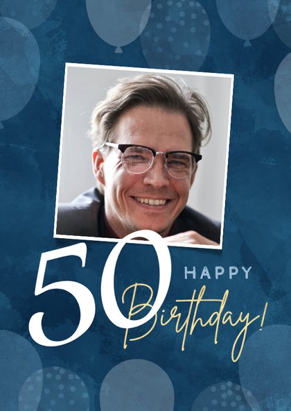 Verjaardagskaart man 50 jaar