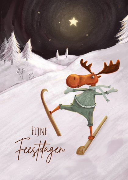 Kerstkaarten met dieren | Kaartje2go