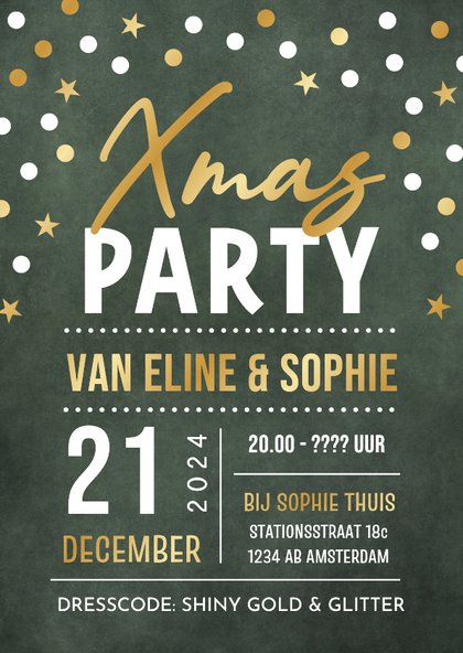 Kerst uitnodiging | Kaartje2go