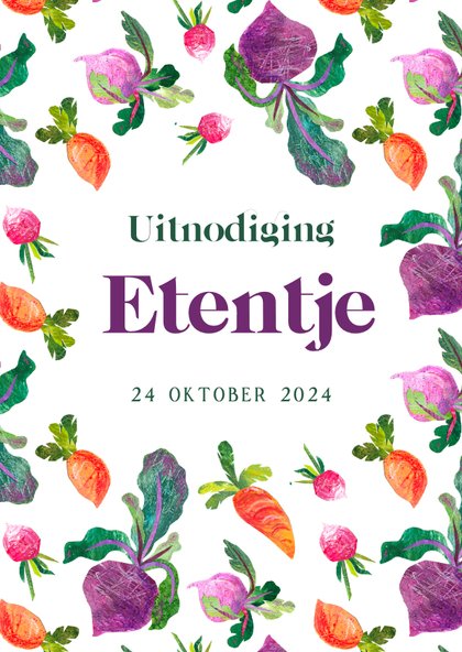 Uitnodiging etentje - Uitnodiging diner of lunch maken