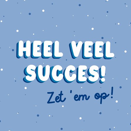 Succes kaart | Kaartje2go